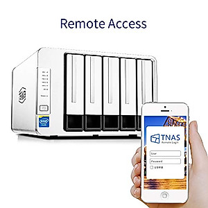 TERRAMASTER F5-221 NAS Storage 5Bay - Apollo J3355 Dual Core 2.0GHz 2GB Memory Plex Media Server Network Attached Storage, Diskless