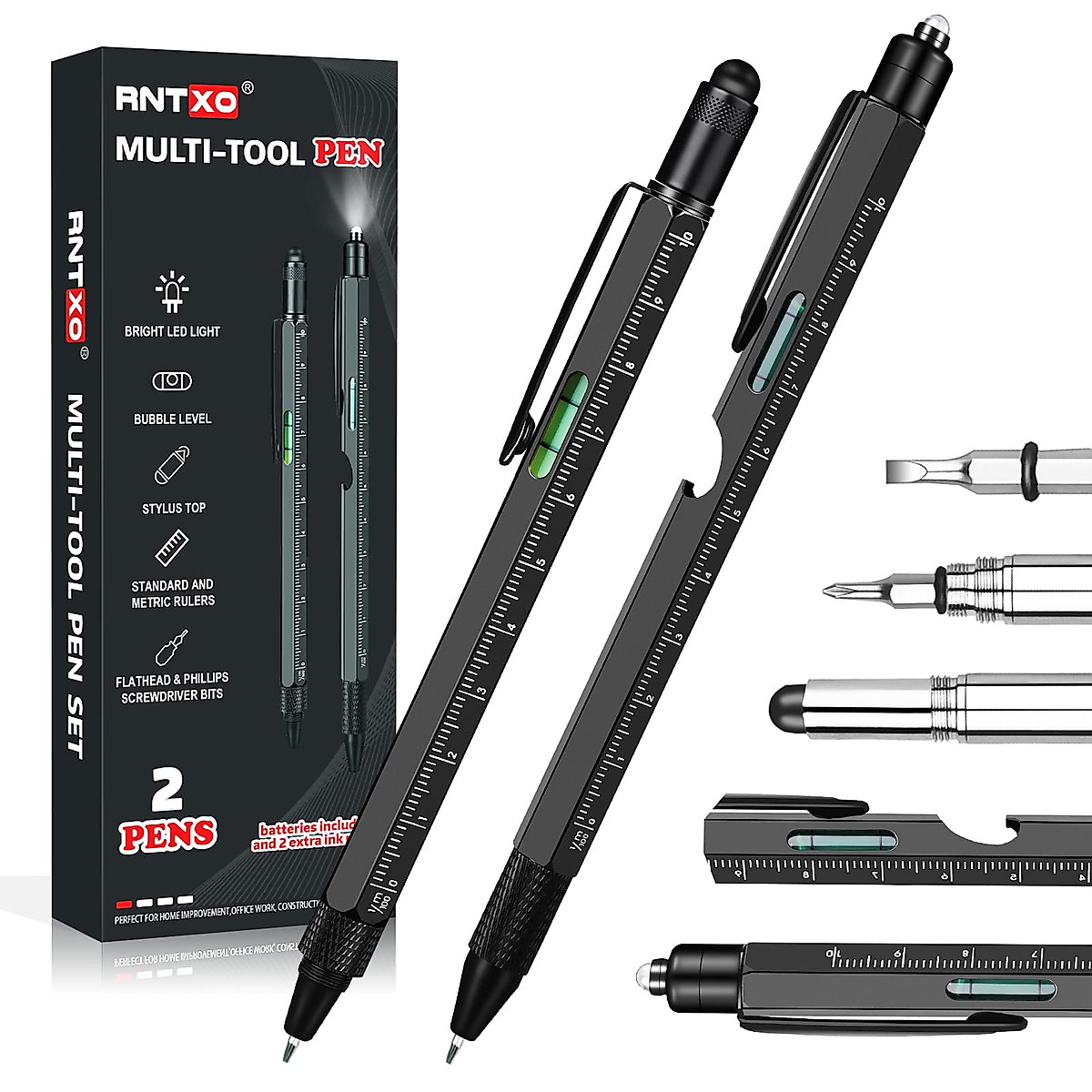 Gifts for Men, Multitool Pen Set, Cool Gadgets for Men, Gifts for Dad from Daughter Son Wife, Anniversary Unique Gifts for Him Boyfriend Husband, Mens Gifts for Christmas, Stocking Stuffers for Men