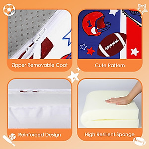 decalsweet Foldable Kids Sofa Couch 2 in 1 Children Convertible Sofa to Lounger Flip Open Toddlers Sofa Bed,Extra Wide Soft Lightweight for Bedroom Livingroom Playroom