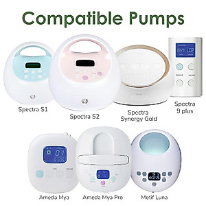 Maymom 6 Count Duckbill Valves Compatible with Spectra S1 Spectra S2 Spectra 9 Plus. Not Original Spectra Pump Parts Replace Spectra Duckbill Valve Not Original Spectra S2 Accessories (White x 6)