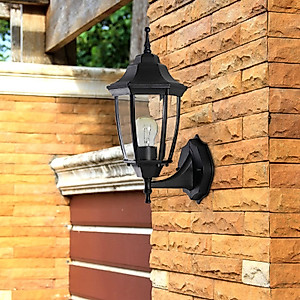 Haolaike 2-Pack Waterproof Aluminum Outdoor Light Fixture Wall Mount Exterior Porch Lights Outdoor Wall Lamp,Anti-Rust Porch Lights for Outside Garage Patio Exterior Lights for House