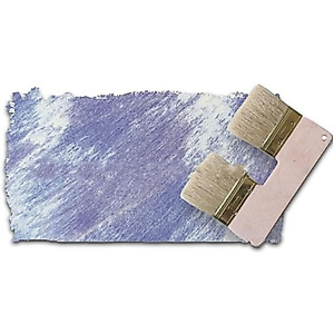 Double Paint Brush, 3-Inch Double Head Painting Brush, Bristle Art Flat Texture Brush, Art Wall Painting Tools Bristle, U Shaped Double Paint Brush (1pcs)