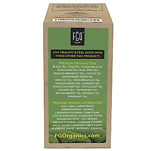 Organic Green Tea K-Cup Pods, 24 Pods by FGO - Keurig Compatible - Naturally Occurring Caffeine, Premium Green Tea is USDA Organic, Non-GMO, & Recyclable