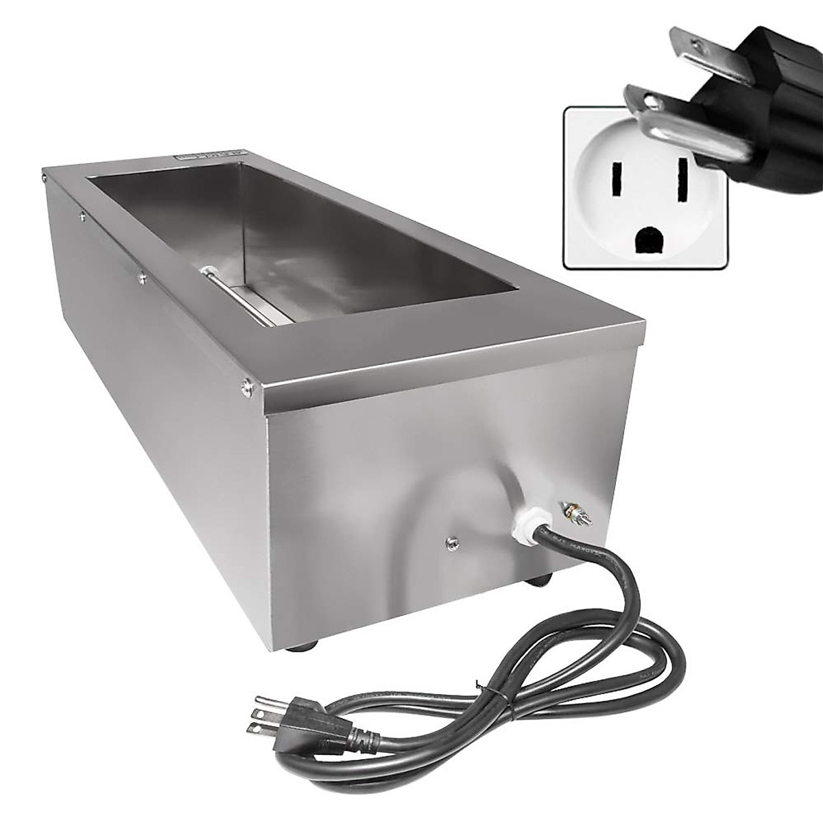 ALDKitchen Chocolate Melting Pot | Manual Control Chocolate Melter for Home or Bakery Use | 3 Tanks for 13.5 lb (6 kg) of Tempered Chocolate | 110V | 1kW