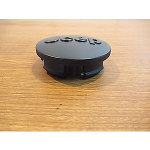 Mopar 2013-2021 Jeep Black Center Caps (4) for 17x6.5 17x7.5 & 18x7 Wheels OEM