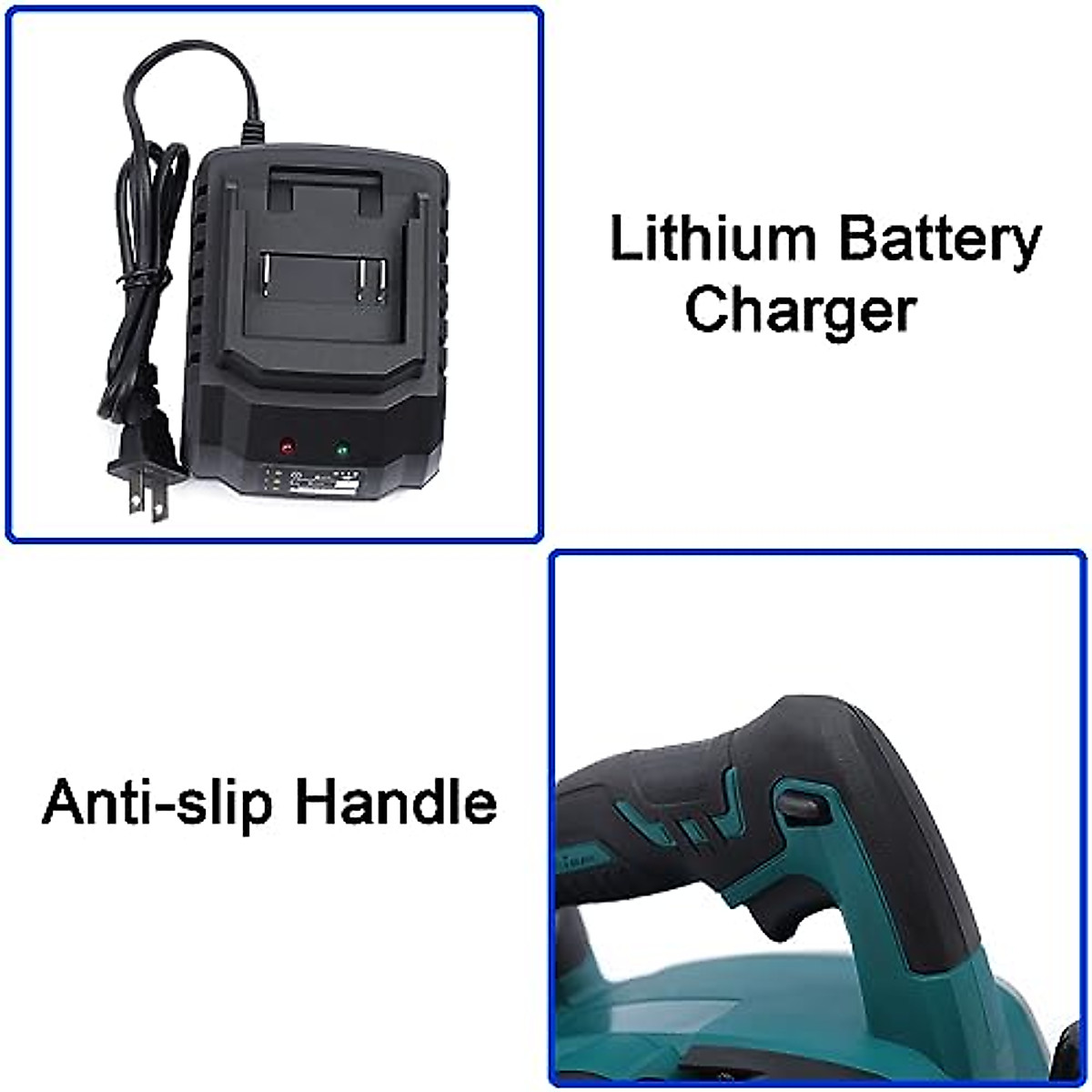 Electric Planer, 15000Rpm 3-1/4-Inch Wood Planer, Li-ion Battery and Charger, Adjustable Planing Depth Power Planer for Woodworking Chamfer Home DIY