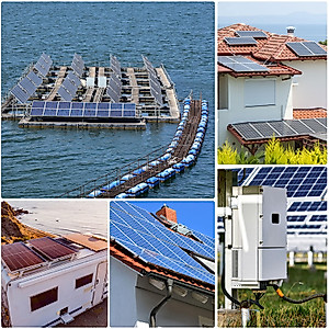 MECCANIXITY Solar Panel Wire 6ft 10 AWG 6mm2 Solar Cable Tinned Copper Wire with Female and Male Connector Black Red for RV Boat Marine Solar Panel