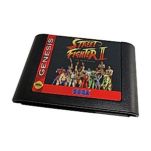Street Fighter II The World Warrior Video Game Card for Sega Megadrive Genesis Game Cartridge