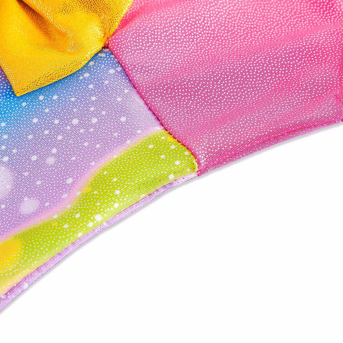 HOZIY 4t 5t Girls Gymnastics Leotards with Shorts for Toddler Girls Kids Rainbow Bow Hot Pink Tumbling Outfits Dance Clothing Clothes Apparel Colorful Multicolored Bodysuits