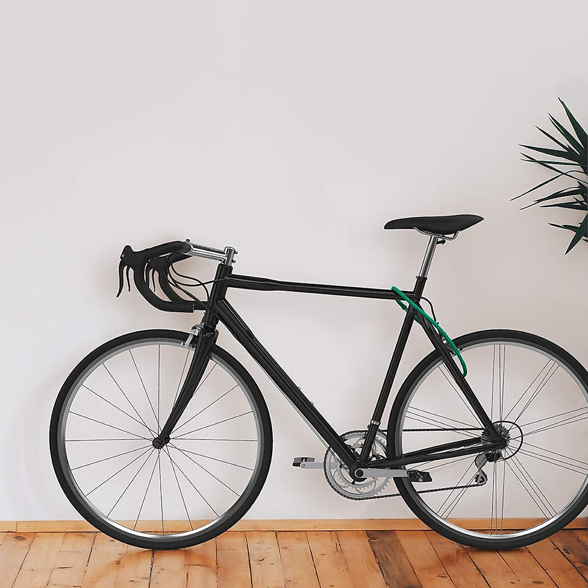 Volo Bamboo Master Lock Bike, Bicycle Security Anti-Theft Lock Code Lock Covered by Silicone Resin,5-Position Coil Combination Cable Bicycle Lock, Suitable for BMX Bicycle, Adult Bike, Road Bike Lock