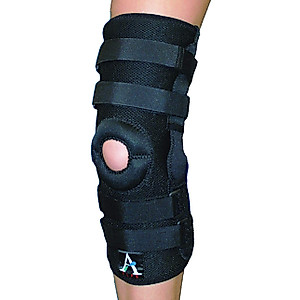 ALPS Coolfit Extended Knee Brace, Prevent or Reduce Severity of Knee Injury, Soft and Breathable, Pull On with Adjustable Hinges, Small Size