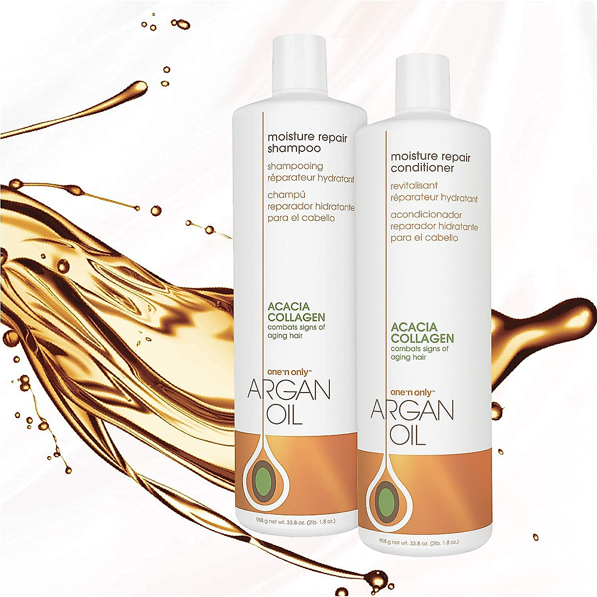 One 'n Only Argan Oil Moisture Repair Shampoo And Conditioner Set 33 Oz Each