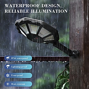 OKPRO Solar Street Lights Outdoor - 1000W Solar Parking Lot Lights, 7000K LED Solar Lights, Dusk to Dawn, Motion Sensor,IP66 Waterproof, Commercial Grade