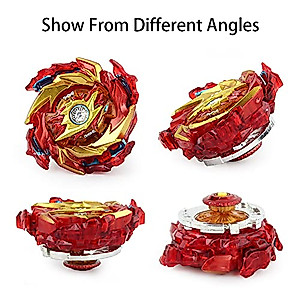 Hozuumo Bey Battling Top Burst Gyro Toy Set, with Gyro Launchers and Handle Combat Battling Game, Gift for Kids Children, B-174-01+B-174-02