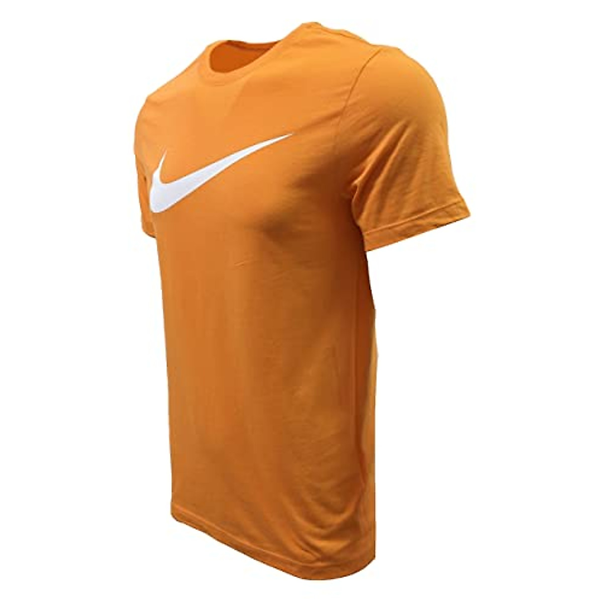 Nike Men's Sportswear Swoosh T-Shirts (Small, Kumquat/White)