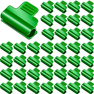 40 Pieces Greenhouse Clamps Film Row Cover Netting Tunnel Hoop Clip Frame Shading Net Rod Clip Greenhouse Film Clamps for Season Plant Extension Support (40 pieces,10 mm)