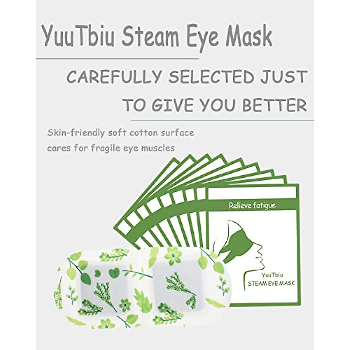 Steam Eye Mask for Dry Eyes, Warming Compress Eye SPA for Sleeping, Heated Eye Mask Relief Stress Eye Fatigue, Disposable Health Care Gifts, 9 Packs