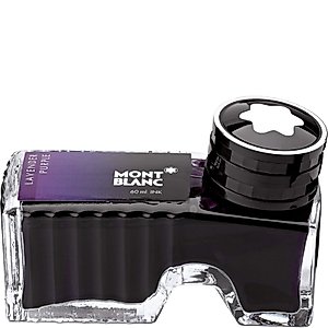 Montblanc Ink Bottle Amethyst Purple 124488 – Premium-Quality Refill Ink in Dark Purple for Fountain Pens, Quills, and Calligraphy Pens – 60ml Inkwell