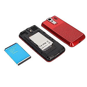 Unlocked Slider Phone, 2G GSM 1200mAh Battery Loud Voice Big Button Dual Card Senior Cell Phone for Elderly Kids Unlocked Mobile Phone Flip Cell Phone for Seniors (Red)
