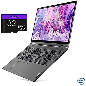 Lenovo Ideapad Flex 5 15.6" 500nits 4K UHD Touchscreen 2-in-1 Business Laptop, i7-1065G7, NVIDIA MX330, Win 10 Pro, Fingerprint, Type-C, Wi-Fi 6, WOOV 32GB MSD Card (16GB RAM | 512GB PCIe SSD)