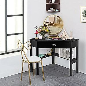 MJWDP Corner Computer Desk Laptop Desk Wooden Workstation Home Office Furniture Desk