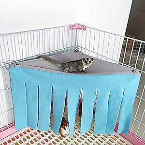 1 Pieces Guinea Pig Hideout Rat Corner Hideaway Peekaboo Toys Cage Accessories Hidden Habitat Tent Toys for Ferrets Chinchillas Sugar Glider Small Pet Animals