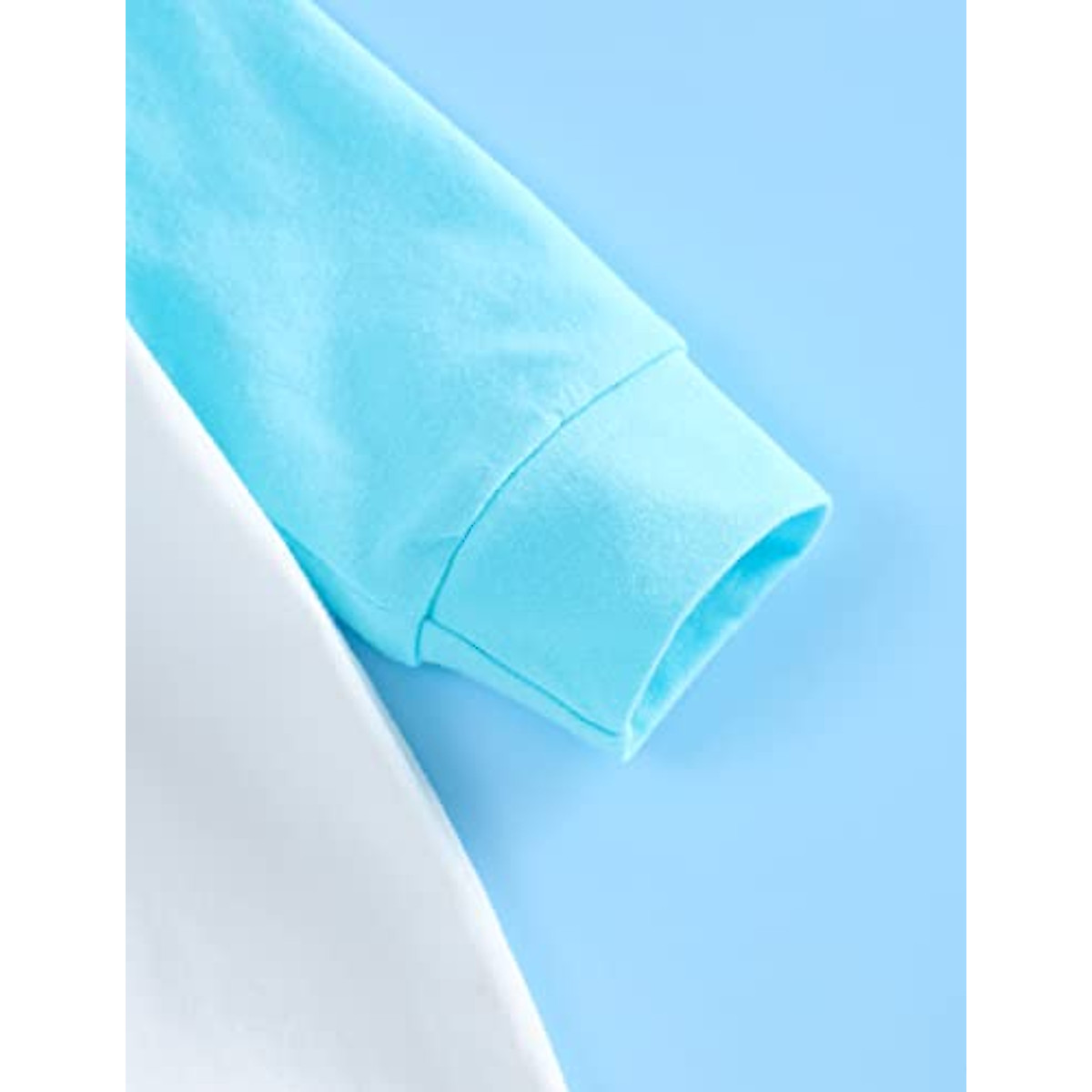 My 1st Easter Outfits Newborn Baby Boy Clothes Long Sleeve Rabbit Printed Rompers Jumpsuits Hoodies (White+Blue, 3-6Months)