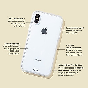 Sonix Clear Case for iPhone Xs Max and Tempered Glass Screen Protector [Military Drop Test Certified] Clear Case and Screen Protector Bundle Pack for Apple iPhone Xs Max