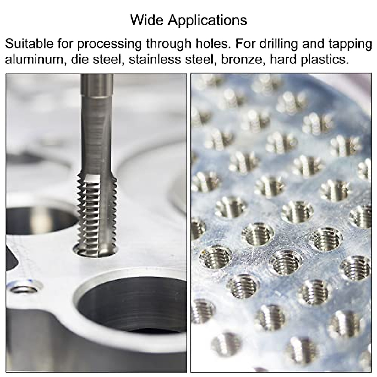 uxcell M3 x 0.5 Straight Flute Thread Tap and 3mm Twist Drill Bit Set, Metric Titanium Plated 6542 High Speed Steel Drilling Bit Machine Threading Tap