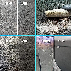 Elevate Essentials Pet Hair Stone For Car, Best Pet Hair Remover, Pet Hair Lifter, Pet Fur Remover, Pet Hair Cleaner, Lint Remover, Pet Stone Multi-cleaner (2 Pack)