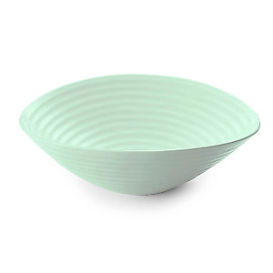 Portmeirion Sophie Conran Celadon Large Salad Bowl | 13 Inch Serving Bowl for Salad, Pasta, and Fruit | Made from Fine Porcelain | Dishwasher and Microwave Safe