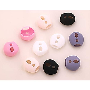 IiEXCEL (Fit in Case) Eartips for AirPods 1 AirPods 2, 5 Pairs Replacement Super Thin Slim Rubber Earbuds Ear Tips Skin Accessories for AirPods 1 & 2 (Fit in Charging Case) 5 Colorful