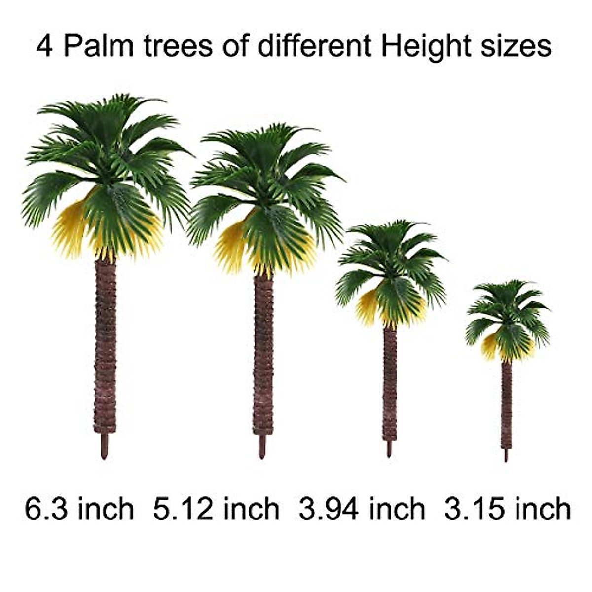 12 Pack Model Trees for Diorama, Train Scenery & Landscape
