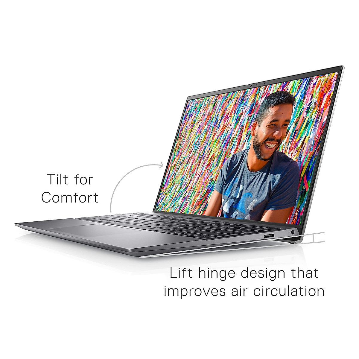 Dell Inspiron 13 5310, 13.3 inch FHD (Full HD) Non-Touch Laptop - Slim and Light - Intel Core i5 Evo, 8GB LPDDR4x RAM, 512GB SSD, Intel Iris Xe Graphics, Windows 10 Home - Silver (Latest Model)