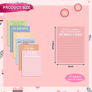 Funny Notepads with Sayings Sticky Funny Office Supplies to Do List Funny Work Assorted Notepad for Workers, 12 Designs, 3 x 3.93 Inch (Classic Style, 12 Packs,)