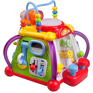 Think Gizmos 6-in-1 Musical Activity Cube 1st Birthday Gifts for 1 2 3 Year Old Boys or Girls - Feature Packed Entertainment Toy for Toddlers