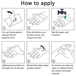 Nightmare Birthday Party Supplies, 34Pcs Temporary Tattoos Party Favors, Removable Skin Safe, Fake Tattoo Stickers for Goody Bag Treat Bag Stuff for Halloween Birthday Party Gifts Add Some Magic to Your Look