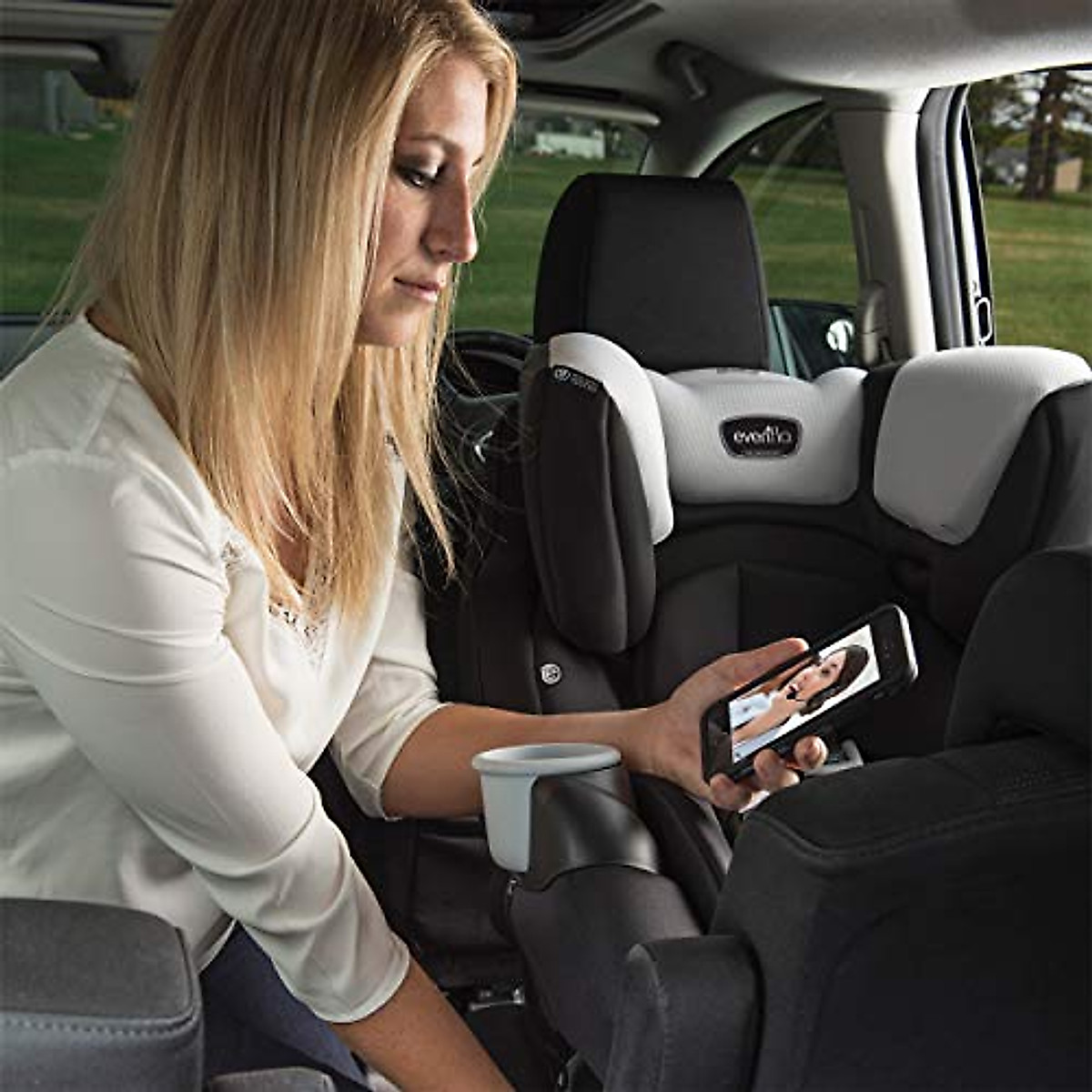 Evenflo Folio3 Stroll & Jog Travel System with LiteMax 35 Infant Car Seat, Skyline