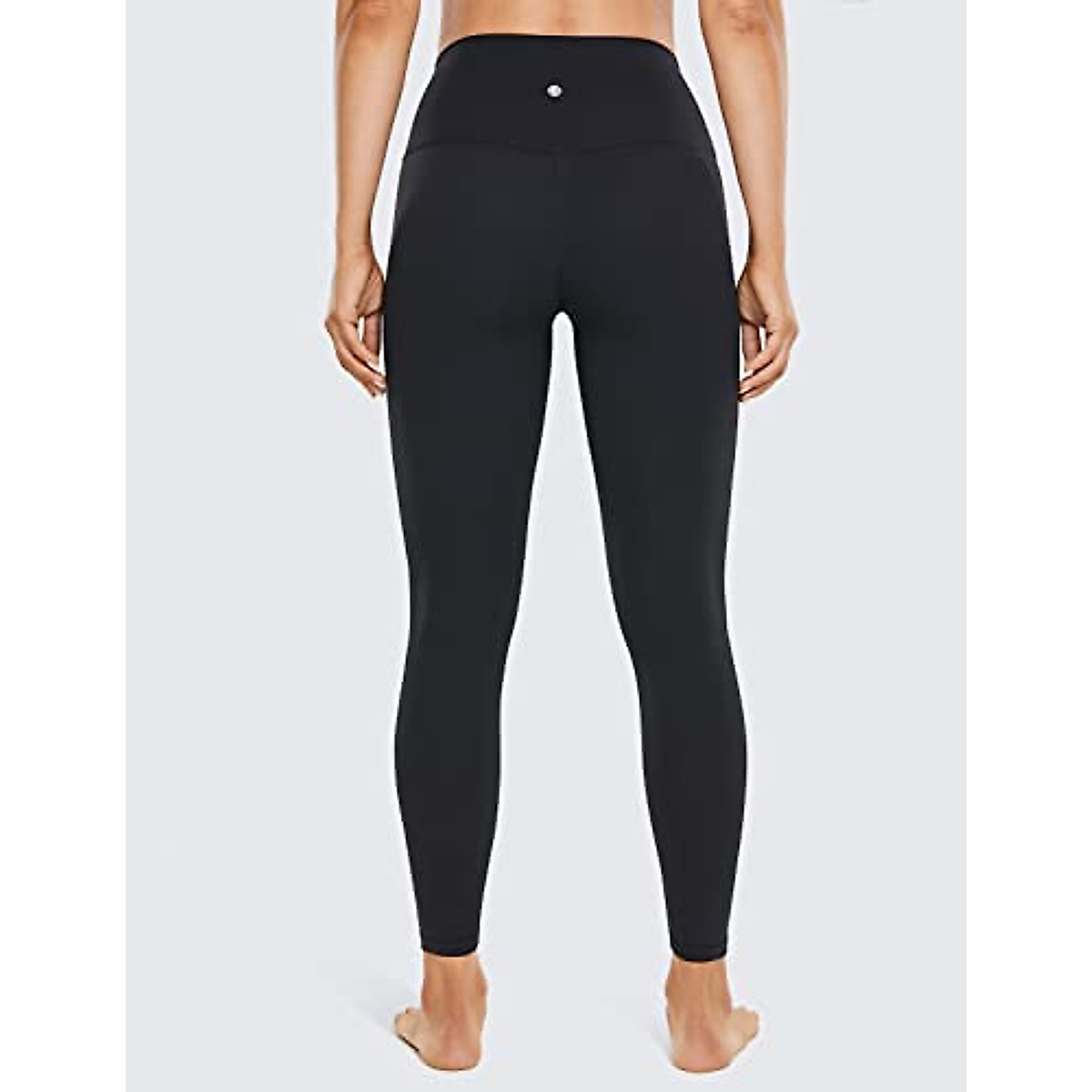CRZ YOGA Women's Butterluxe Leggings 25 Inches - High Waisted Buttery Soft Comfort Lounge Leggings Black Small