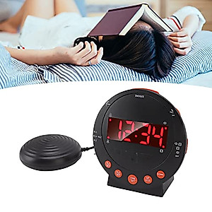 AYNEFY Super Shaker Clock, Alarm Clock 110 Decibels Red Flashing Light Super Shaker Extra Loud Alarm Clock for Student Elder