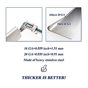 Utheer 17.5 Inch Flavor Bars for Weber Genesis Grill, 7620 Genesis Replacement Parts for Weber Genesis 300 Series E310 S310 E320 E330 EP310 EP320 EP330, Genesis S-310, 330 (Front Control Knobs), 16 GA