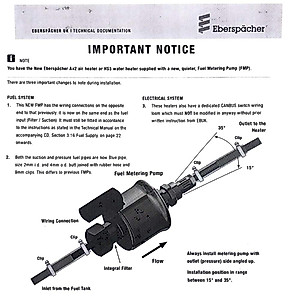 Eberspacher Espar Airtronic S2 D2 L 12V 2.2kW 7500BTU with EasyStart PRO 7 Day Timer with Fault Display and Automatic Altitude Adjustment includes RV Muffler Silencer and Floor Mounting Plate