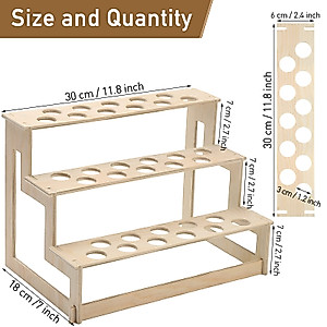 Queekay Cone Holder Ice Cream Cone Holder Stand 11 Holes Food Cone Display Stand Hand Roll Sushi Popcorn Stand for Party Birthday Wedding Buffet Decoration(2 Pieces)