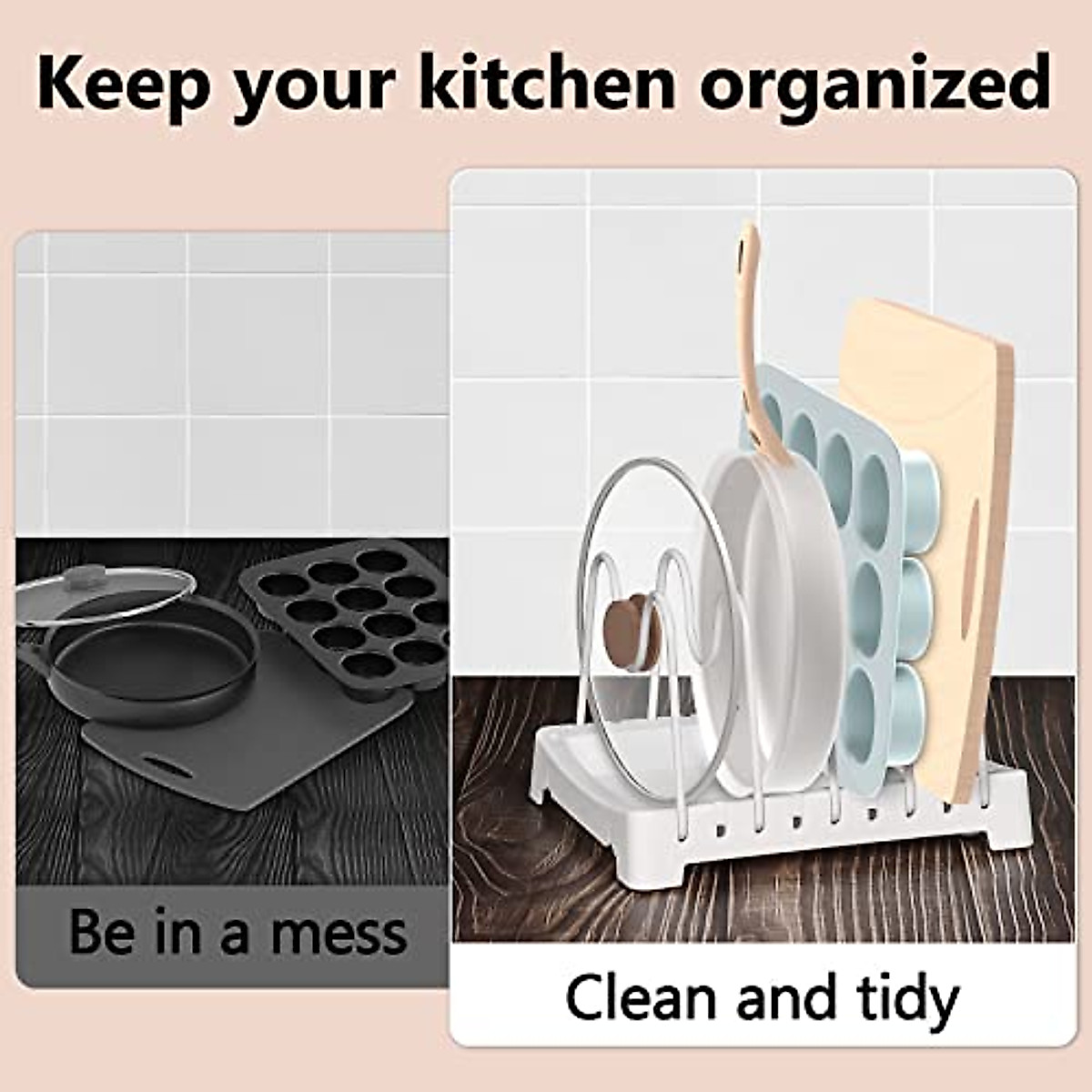 Decostatue-Pots-and-Pans-Organizer-Rack-Pot-Lid-Holder-Organizer-for-Kitchen-Cabinet-Kitchen-Cookware-Organizer-with-12-Adjustable-Compartments-for-Pots-&-Pans-Lids- Cutting-Boards-Bakeware-Dish