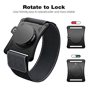 Dexnor 2-in-1 Phone Holder Armband, Detachable Running Cell Phone Holder Universal Sports Arm Band with Ring Stand for iPhone Samsung Galaxy All Phones Gym Workouts Exercise Fitness