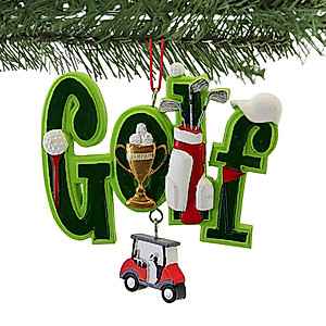 Golf Christmas Ornament 3.5 Inches