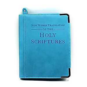Bible Cover Book Protector, Boshiho Smooth PU Leather Bible Case Cover for Women&Men Zip Notebook Protector Cover Perfect Gift for Christian (Large-Blue)