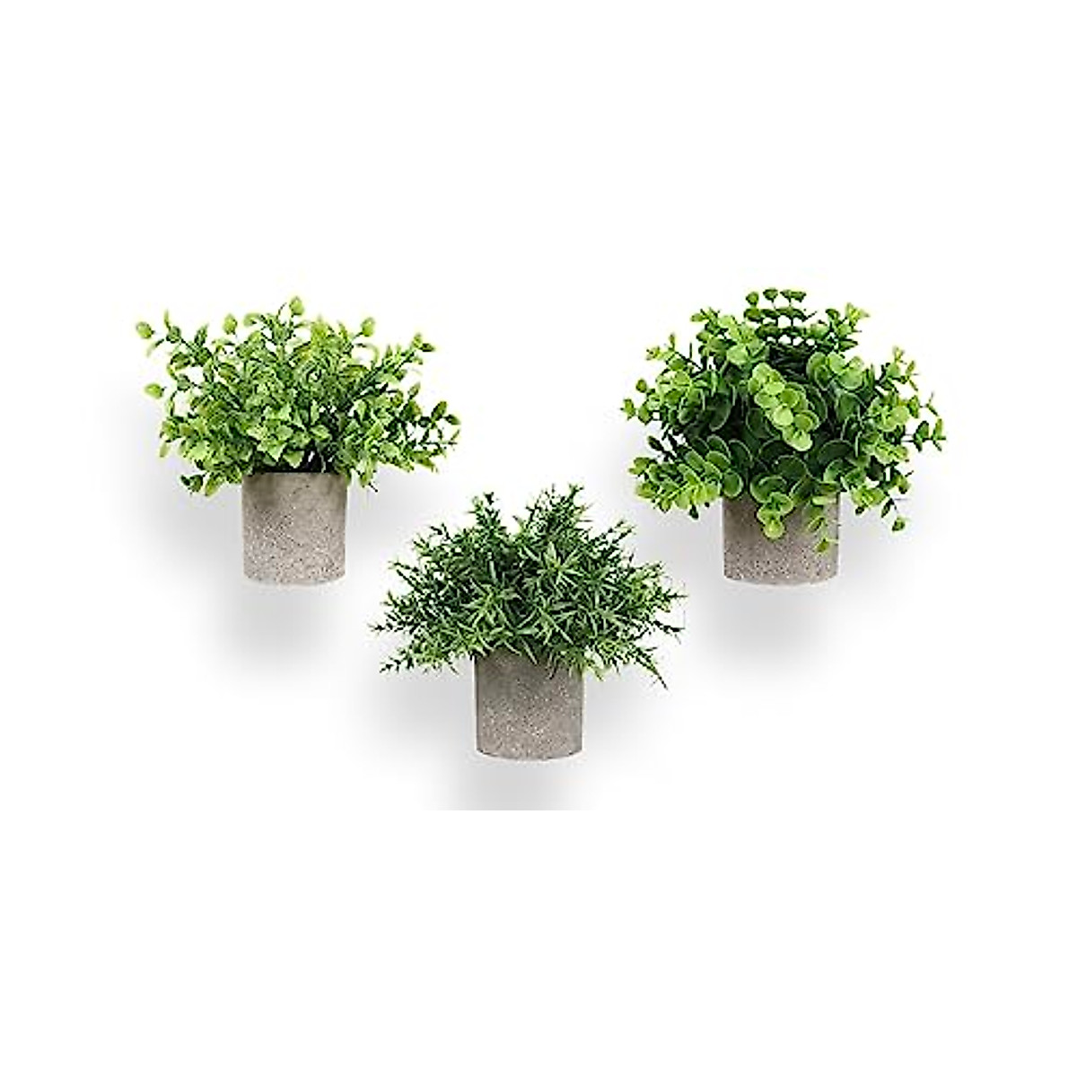 Set of 3 Artificial Plants for Home and Office Decor, Perfect for Kitchen, Living Room, and Bedroom Accents, Low Maintenance Greenery, Vibrant & Realistic Faux Houseplants, Lush and Lifelike Décor.