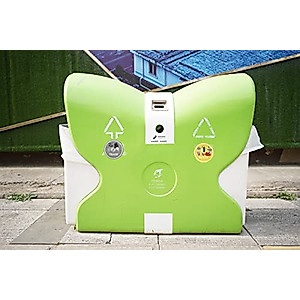 Set 6 Recycle Sticker for Trash Can Bins, Waterproof Anti-UV Strong Adhesive, Signs Decals Paper Glass Plastic Metal Trash Food Waste - Diam. 3.86"