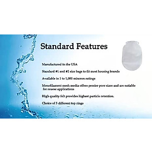 Neo-Pure FB Series #2 Nylon Monofilament Bag Filter Poly Ring 600 Micron